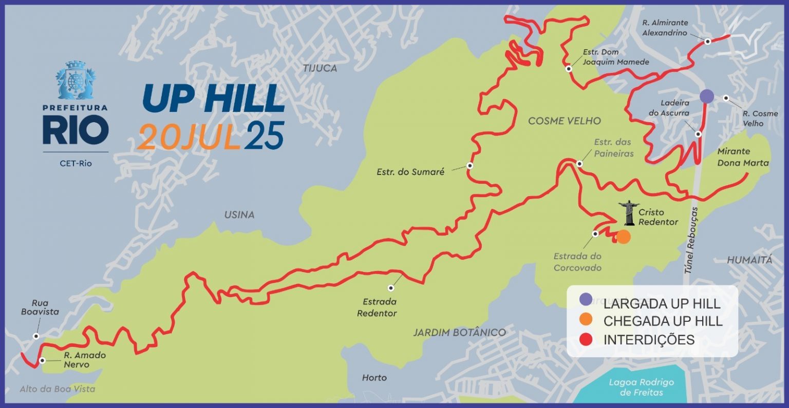 CET-Rio monta esquema de trânsito para Uphill Marathon Cristo Redentor ...